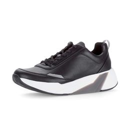 Sneaker Gabor "Sneaker low", Damen, Gr. 35,5, schwarz, Schuhe Sneaker