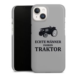 DeinDesign iPhone 14 Handy Premium Case Smartphone Handyh&uuml;lle Schutzh&uuml;lle gl&auml;nzend Farmer Funny Tractor Premium Case