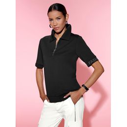 CR&Eacute;ATION L Sweatshirt CREATION L, Damen, Gr. 36, schwarz, 50% Modal, 44% Polyester, 6% Elasthan, unifarben, Sweatshirts Sweatshirt