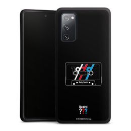 DeinDesign Galaxy S20 FE Handy Premium Silikon H&uuml;lle Handyh&uuml;lle schwarz Case Official Licensed Product Cassette Die Drei ??? Silikon Premium Case