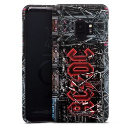 DeinDesign Galaxy S9 Handy Premium Case Smartphone Handyh&uuml;lle Schutzh&uuml;lle matt Merchandise Acdc Official Licensed Product Premium Case