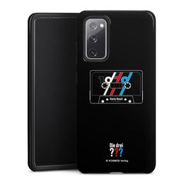 DeinDesign Galaxy S20 FE 5G Handy Panzer Handyh&uuml;lle robuste Outdoor H&uuml;lle Schutzh&uuml;lle gl&auml;nzend Official Licensed Product Cassette Die Drei ??? Tough Case
