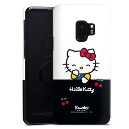 DeinDesign Galaxy S9 Handy Premium Case Smartphone Handyh&uuml;lle Schutzh&uuml;lle matt Hello Kitty Cherry Official Licensed Product Premium Case