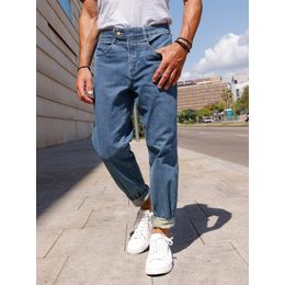 Bequeme Jeans CLASSIC, Herren, Gr. 48, Normalgr&ouml;&szlig;en, blau (blau, bleached), 99% Baumwolle, 1% Elasthan, 86% Baumwolle, 1% Elasthan, 13% Polyester, unifarben, lang, Jeans