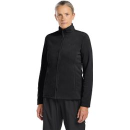 Fleecejacke Jack Wolfskin "TAUNUS FZ W", Damen, Gr. L (42/44), schwarz, OBERSTOFF: 100% POLYESTER. Futter: 100% POLYESTER, Jacken Fleecejacke