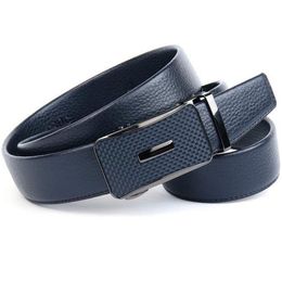 Lederg&uuml;rtel Anthoni Crown, Herren, Gr. 11,5, blau (dunkelblau), Leder, genarbt, unifarben, G&uuml;rtel Lederg&uuml;rtel