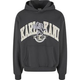 Kapuzensweatshirt Karl Kani "Karl Kani Karl Kani OG Eagle Print OS Hoodie", Herren, Gr. L, grau (anthrazit, lightsand), 80% Baumwolle, 20% Polyester, bedruckt, Sweatshirts