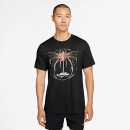 T-Shirt Nike "M NK DF TEE STD IYKYK SU26", Herren, Gr. L, schwarz, Obermaterial: 57% Baumwolle, 43% Polyester, Shirts T-Shirt, sportliche Passform