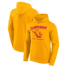 Kapuzenpullover Fanatics "Fanatics Hoodie WWE Wrestling Hulk Hogan", Damen, Gr. XL, mehrfarbig, 80% Baumwolle, 20% Polyester, Pullover Kapuzenpullover
