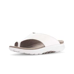 Zehentrenner Gabor "Zehentrenner", Damen, Gr. 37,5, wei&szlig;, Schuhe Zehentrenner
