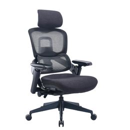 Novel Drehstuhl, Schwarz, Metall, Kunststoff, Textil, Drehkreuz, 65x113-123x66-73 cm, Arbeitszimmer, B&uuml;rost&uuml;hle, Drehst&uuml;hle