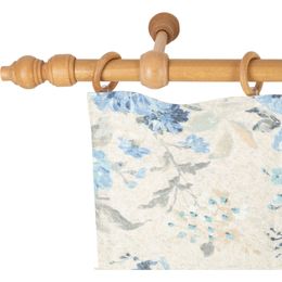 Gardinenstange SN DECO GROUP "Filigrano" Gr. 2, braun (eichefarben), L:140cm, Holzwerkstoff, Gardinenstangen, 28 mm, Holz, verschiedene L&auml;ngen und Farben, Komplettset