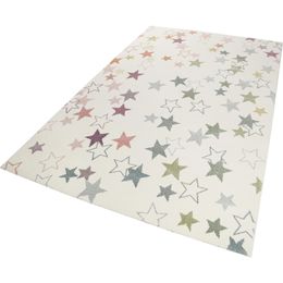 Kinderteppich Esprit "Esterya ESP-4636" Gr. 4, bunt (naturfarben, bunt), B:160cm H:13mm L:225cm, Kunstfaser, Teppiche, Kinderteppich, Sterne Design, Kurzflor