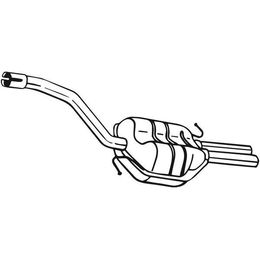 BOSAL Endschalld&auml;mpfer 220027 f&uuml;r Skoda