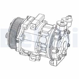 DELPHI Kompressor, Klimaanlage cs20351 f&uuml;r Ford