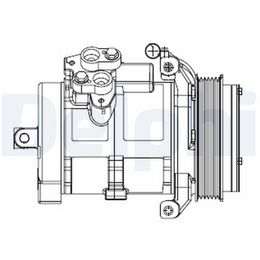 DELPHI Kompressor, Klimaanlage cs20528 f&uuml;r Mercedes