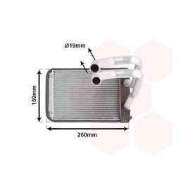 Van Wezel W&auml;rmetauscher, Innenraumheizung 82006122 f&uuml;r HYUNDAI