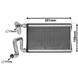 Van Wezel W&auml;rmetauscher, Innenraumheizung 25006294 f&uuml;r HONDA