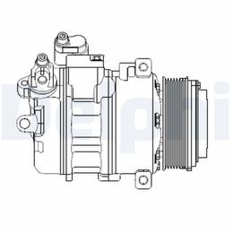 DELPHI Kompressor, Klimaanlage cs20370 f&uuml;r BMW