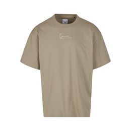 T-Shirt Karl Kani "Karl Kani Small Signature Essential Tee", Jungen, Gr. XS, braun, 100% Baumwolle, bedruckt, normal, Rundhals, Shirts T-Shirt