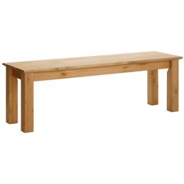 Sitzbank OTTO HOME "Konrad, Bank", beige (gelaugt, ge&ouml;lt), B:140cm, Sitzb&auml;nke, Sitzbank, Breite 120/140/160 cm, aus massiver, FSC-zertifizierter Kiefer