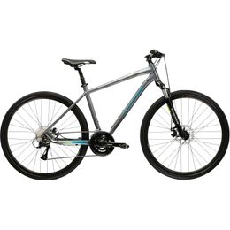 Crossrad KROSS "Evado 3.0" Gr. 48, grau (grau, schwarz), Fahrr&auml;der, Herren, 48cm, 28 Zoll (71,12cm) hinten: 28 Zoll (71,12cm)