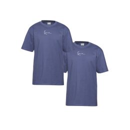 T-Shirt Karl Kani "Karl Kani Herren", Jungen, Gr. XS, dunkelblau, 100% Baumwolle, loose fit, Rundhals, Shirts T-Shirt