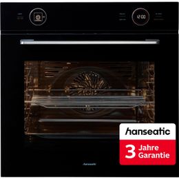 Hanseatic Einbaubackofen "HBO7213A1", Energieeffizienz: A+ (A+++-D), schwarz, B:59,5cm H:59,5cm T:56,6cm, Back&ouml;fen, inkl. 3 Jahre Herstellergarantie, Einbaubackofen