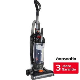 Hanseatic B&uuml;rstsauger "Auf Knopfdruck leerbar, Freistehfunktion, 400 W", schwarz (schwarz, grau), B:37cm H:87cm T:30cm, Bodenstaubsauger, inkl. 3 Jahre Herstellergarantie