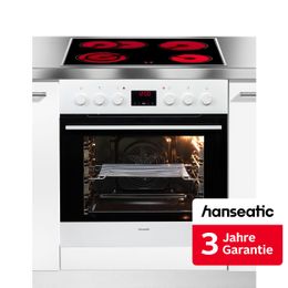 Hanseatic Elektro-Herd-Set "2022C(G)3.334eEHiTsDpHbW", Energieeffizienz: A (A+++-D), wei&szlig;, Herdsets, inkl. 3 Jahre Herstellergarantie