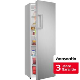 Hanseatic K&uuml;hlschrank "HKS17260CI", Energieeffizienz: C (A-G), silber (edelstahl), Rechtsanschlag, wechselbar, K&uuml;hlschr&auml;nke, inkl. 3 Jahre Herstellergarantie