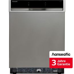 Hanseatic Unterbaugeschirrsp&uuml;ler "GU HBE 324", Energieeffizienz: B (A-G), silber, B:59,8cm H:82cm T:57cm, Geschirrsp&uuml;ler