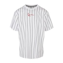 T-Shirt Karl Kani "Karl Kani Herren", Jungen, Gr. XS, schwarz-wei&szlig; (wei&szlig;, schwarz, rot), 100% Baumwolle, gestreift, normal, Rundhals, Shirts T-Shirt
