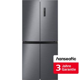 Hanseatic Multi Door "HCDC18080CI", Energieeffizienz: C (A-G), silber (edelstahl), B:79cm H:180cm T:70cm, K&uuml;hlschr&auml;nke, inkl. 3 Jahre Herstellergarantie