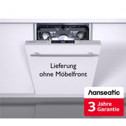 Hanseatic vollintegrierbarer Geschirrsp&uuml;ler "HGVI6082A147913DS", Energieeffizienz: A (A-G), silber (edelstahlfarben), B:60cm H:82cm T:55cm, Geschirrsp&uuml;ler, inkl. 3 Jahre Herstellergarantie