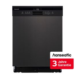 Hanseatic Unterbaugeschirrsp&uuml;ler "HD6B14B35E", Energieeffizienz: B (A-G), schwarz, B:59,8cm H:81,5cm T:57cm, Geschirrsp&uuml;ler, inkl. 3 Jahre Herstellergarantie