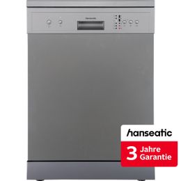 Hanseatic Standgeschirrsp&uuml;ler "HG6085E127635S", Energieeffizienz: E (A-G), silber (silberfarben), B:59,8cm H:84,5cm T:60cm, Geschirrsp&uuml;ler, inkl. 3 Jahre Herstellergarantie, Topseller