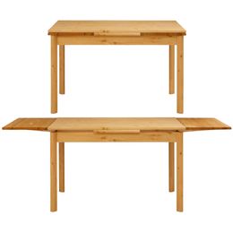 Esstisch OTTO HOME "Tirza, Tisch, Speisetisch", beige (natur), B:120cm H:75cm T:80cm, Tische, Esstisch, aus massiver Kiefer, FSC zertifiziert, mit Auszugsfunktion