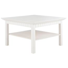 Couchtisch OTTO HOME "Lisa, Tisch, Kaffeetisch, Beistelltisch", wei&szlig;, B:76cm H:45cm T:76cm, Tische, Couchtisch, Kaffeetisch, massives Kiefernholz, B/T/H: 76x76x45 cm