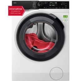 AEG Waschmaschine "LR8EW75400", Energieeffizienz: A (A-G), wei&szlig;, B:59,7cm H:84,7cm T:63,6cm, Waschmaschinen, PowerClean: Vollst&auml;ndige Fleckenentfernung in 59 Min-Programm bei 30C