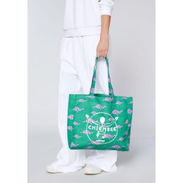 Beuteltasche Chiemsee, Damen, gr&uuml;n (marine gr&uuml;n), Materialmix, Taschen Beuteltasche