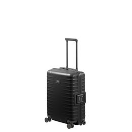 Trolley "OVERSEAS Koffer Hartschale", Gr. B/H/T: 40cm x 55cm x 20cm 38 l, nightshade schwarz, Polycarbonat, TITAN - MADE IN GERMANY, Koffer, mit TSA-Rahmenschloss, Mono-Lock und kratzresistenter Oberfl&auml;che