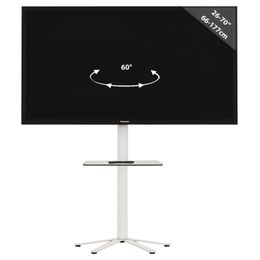 Wohnzimmertisch Vcm "Design Premium TV Standfu&szlig; Rack Fernseh Xila", wei&szlig;, B:61cm T:61cm, Regale, TV-Board