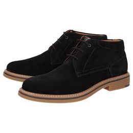Schn&uuml;rstiefelette Sioux "Encanio-714", Damen, Gr. 40 (UK 6 1/2), schwarz, Obermaterial: 100% Kalbsveloursleder CAVL. 100% Gummi rubber., Schuhe Schn&uuml;rstiefelette