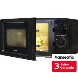 Hanseatic Mikrowelle "HM19", schwarz, B:43,4cm H:24,1cm T:33cm, Mikrowellen, inkl. 3 Jahre Herstellergarantie, Mikrowelle