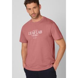 T-Shirt Street One MEN, Jungen, Gr. L (42), sunrise rot, Web, 100% Baumwolle, bedruckt, normal normal, Rundhals, abgesteppt, Shirts T-Shirt, aus reiner Baumwolle