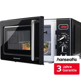 Hanseatic Mikrowelle "AG720CE6-PM", schwarz, B:44cm H:26cm T:36cm, Mikrowellen, inkl. 3 Jahre Herstellergarantie, Mikrowelle