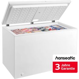 Hanseatic Gefriertruhe "HGT128B", Energieeffizienz: B (A-G), silber (wei&szlig;), B/H/T: 128,5cm x 85cm x 69,6cm, Gefriertruhen, inkl. 3 Jahre Herstellergarantie, Topseller