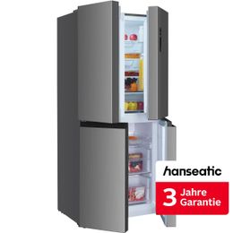 Hanseatic Multi Door, Energieeffizienz: E (A-G), silber (edelstahl optik), B:79cm H:180cm T:62cm, K&uuml;hlschr&auml;nke, inkl. 3 Jahre Herstellergarantie, Topseller