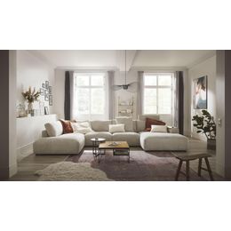 Wohnlandschaft Musterring "Lucia U-Form", grau (hellgrau), B:434cm H:81cm T:204cm, Sofas, Wohnlandschaft, Verschiedene Farben, Cord-Bezug, Gesamtbreite 434 cm